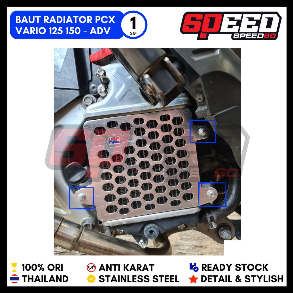 Jual Set Baut Cover Radiator Variasi TZM Honda Vario PCX ADV Baut ...