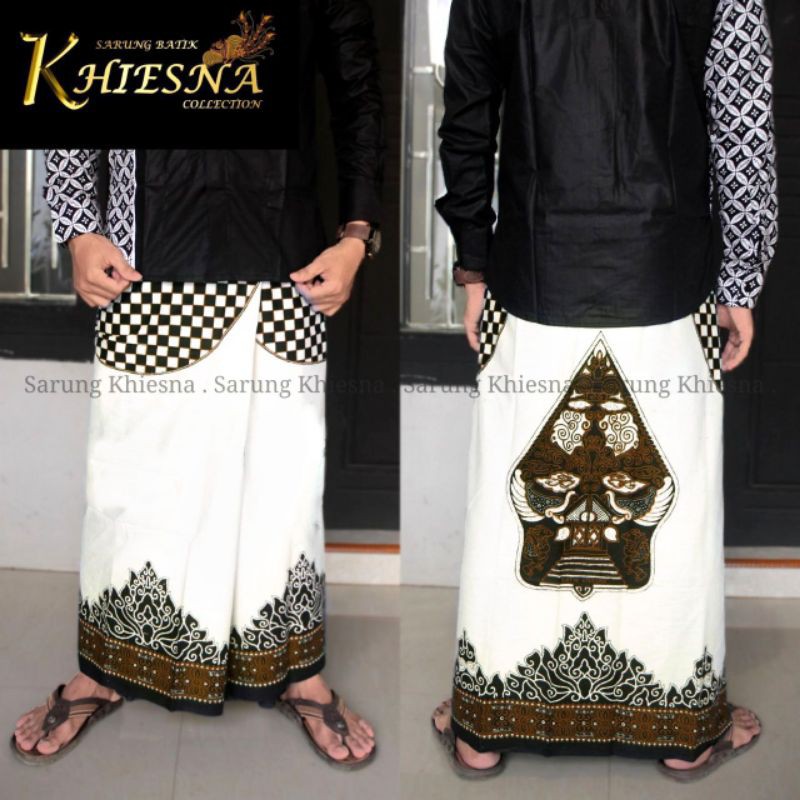 Jual Sarung Batik Halus Motif Wayang Gunungan - Warna Kuning - MACAN ...