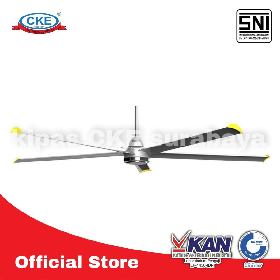 Jual CKE Ceiling Fan High Volume CFHV-DS-A1880M-WY Kipas Plafon Raksasa ...