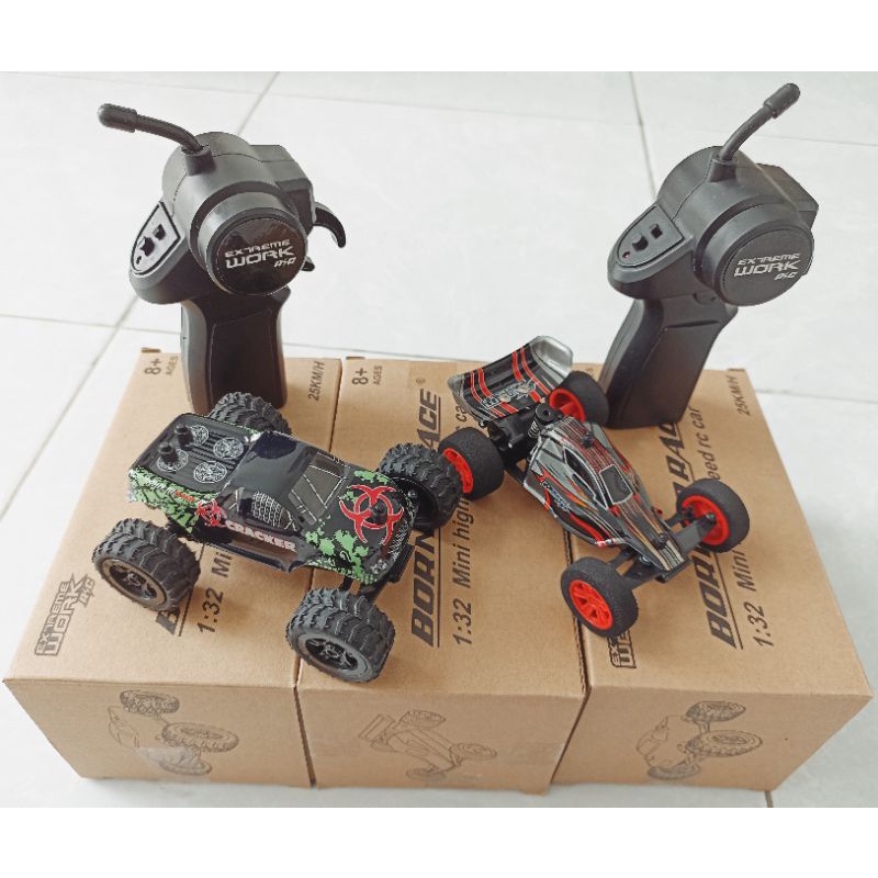 Jual Mobil RC Semi Propo 1:32 mini car RC Extreme Work | Shopee Indonesia