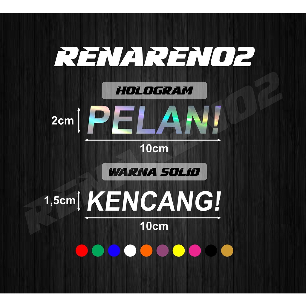 Jual Stiker Sticker Pelan / Stiker Text Pelan / Stiker Viral / Stiker ...