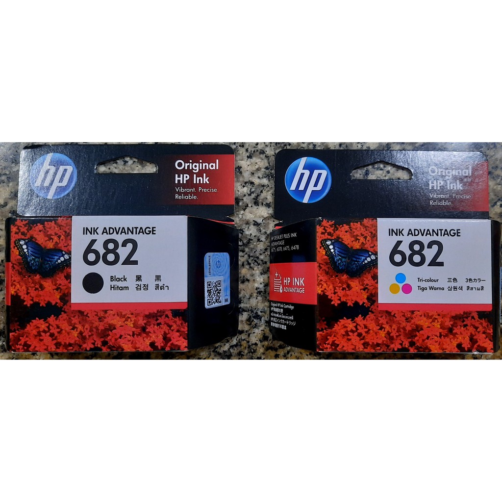 Jual Tinta HP 682 Black - HP 682 Colour - Tinta HP Deskjet 2335 2336 ...