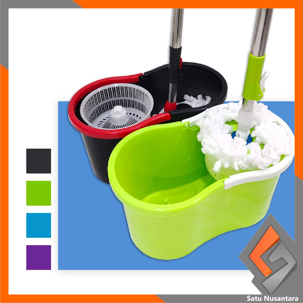 Jual SN-C526 Alat Pel Lantai Dengan Ember Serbaguna / Pel Lantai Ultra Putar Praktis / Kain Pel ...