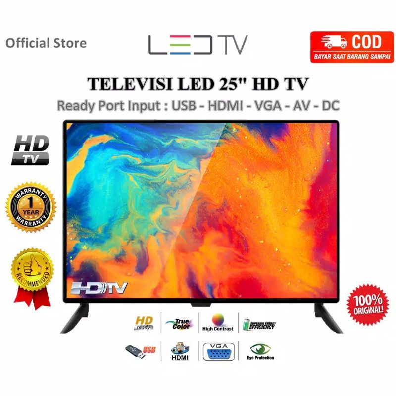 Jual TV DIGITAL LED 25 INCH BISA USB-HDMI-VGA-ANTENA-TELEVISI | Shopee ...