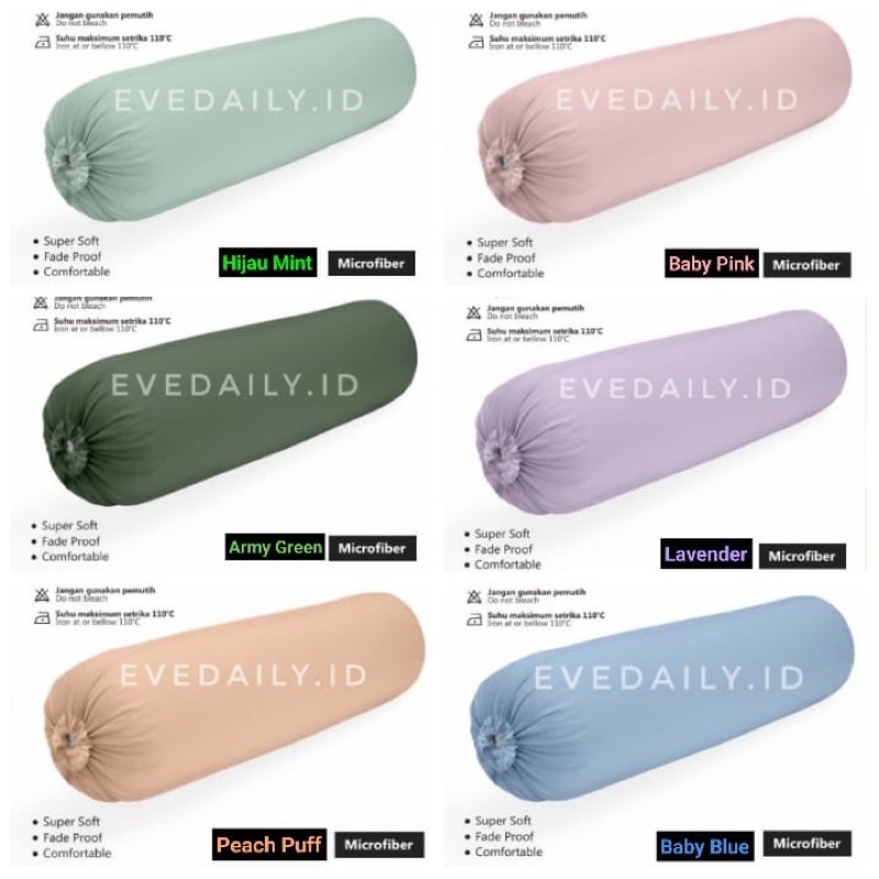 Jual COD / SARUNG GULING / POLOS / BOLSTER CASE / PREMIUM QUALITY ...