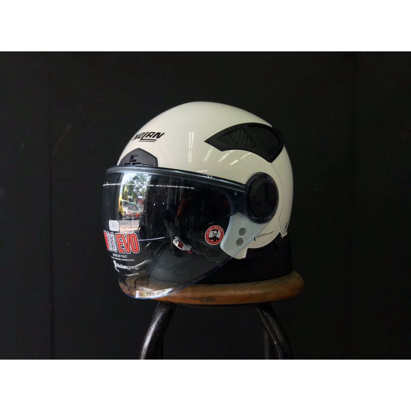 Jual Helm Motor Half Face Nolan N33 Evo Classic Metal White Nolan Italy ...