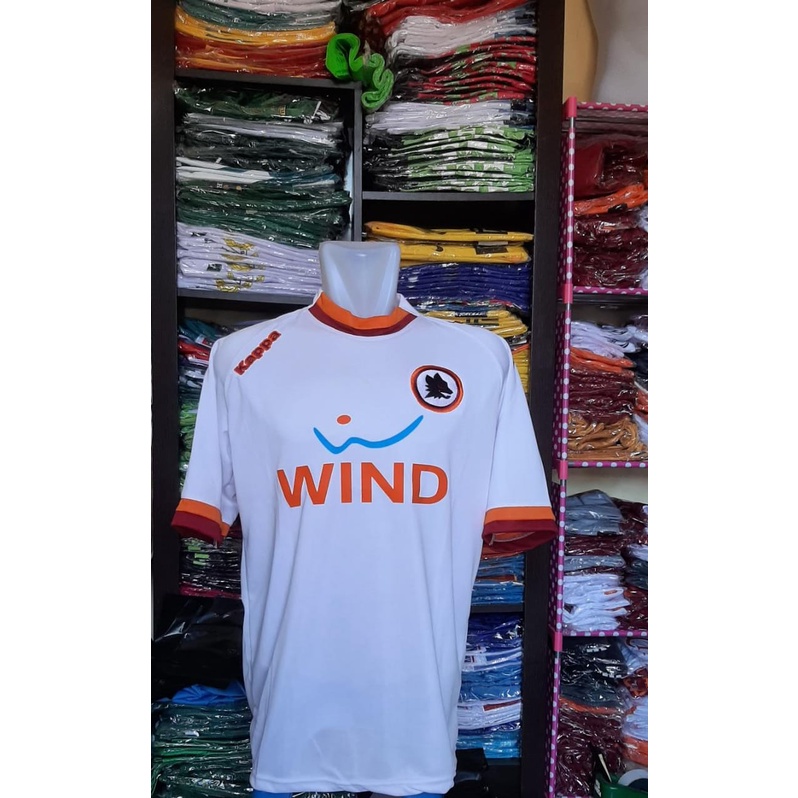Jual Jersey Retro AS Roma Away WIND putih | Shopee Indonesia