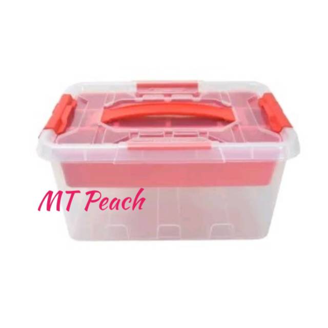 Jual KRISBOW KOTAK PERKAKAS DENGAN KOMPARTEMEN 6L BOX CONTAINER WITH ...