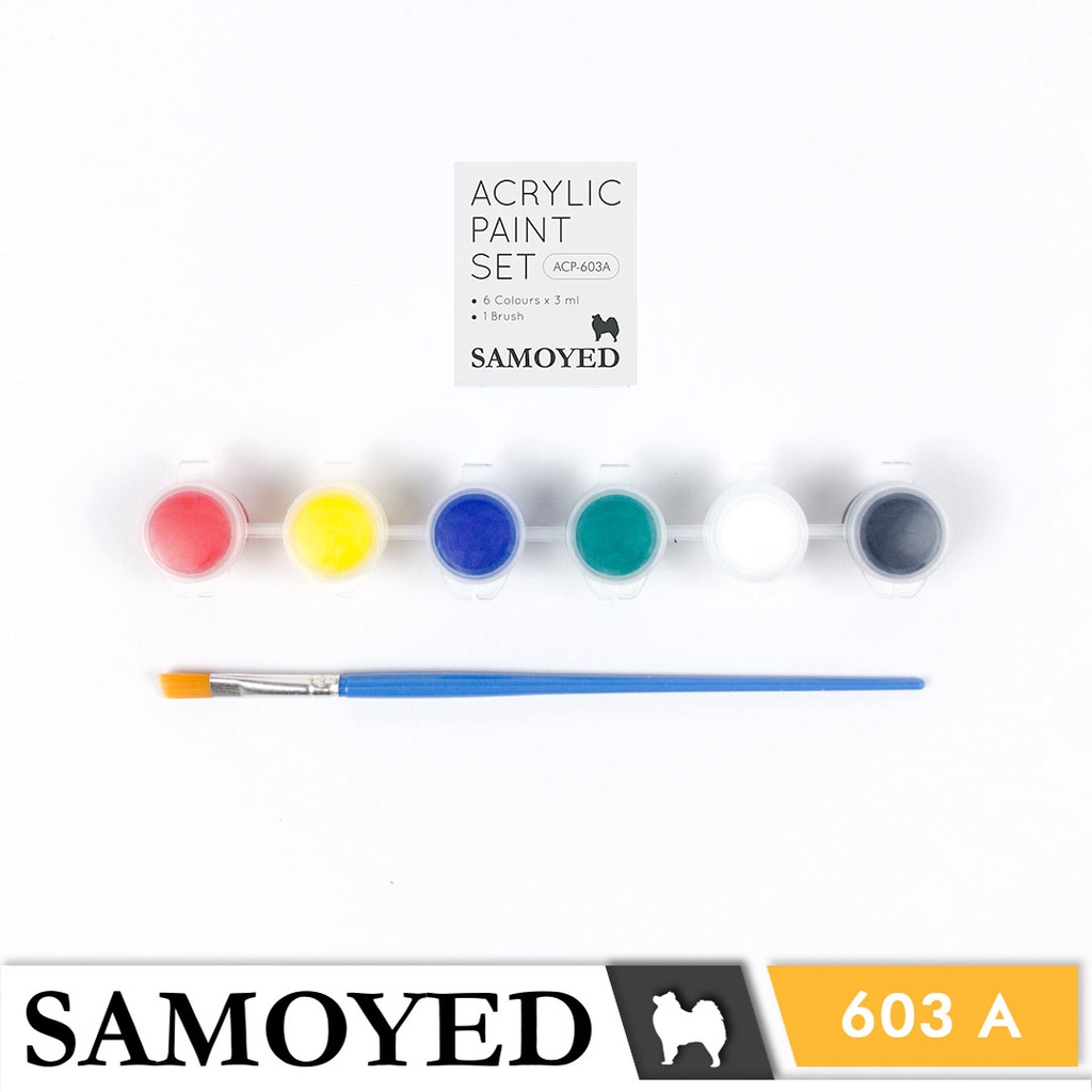 Jual Cat Lukis / Akrilik / Acrylic Paint Set 6 / 12 Warna / Colours x 3 ...