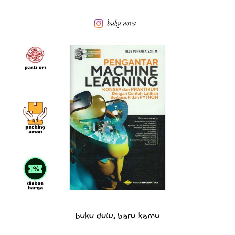 Jual Buku Pengantar Machine Learning : Konsep Praktikum dengan Contoh ...