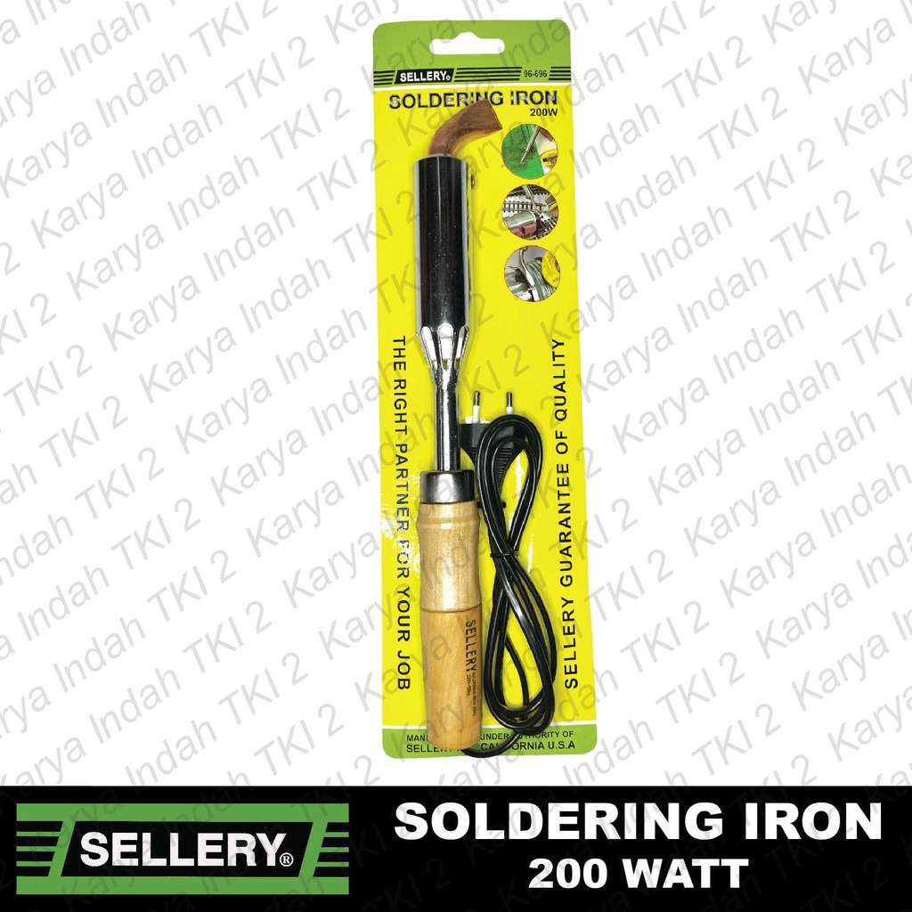 Jual Solder Listrik 200 Watt SELLERY 200W Soldering Iron Besar Gagang ...