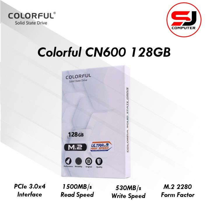 Jual SSD Colorful CN600 128GB NVMe M.2 PCIe SSD Colorful 128GB NVMe ...
