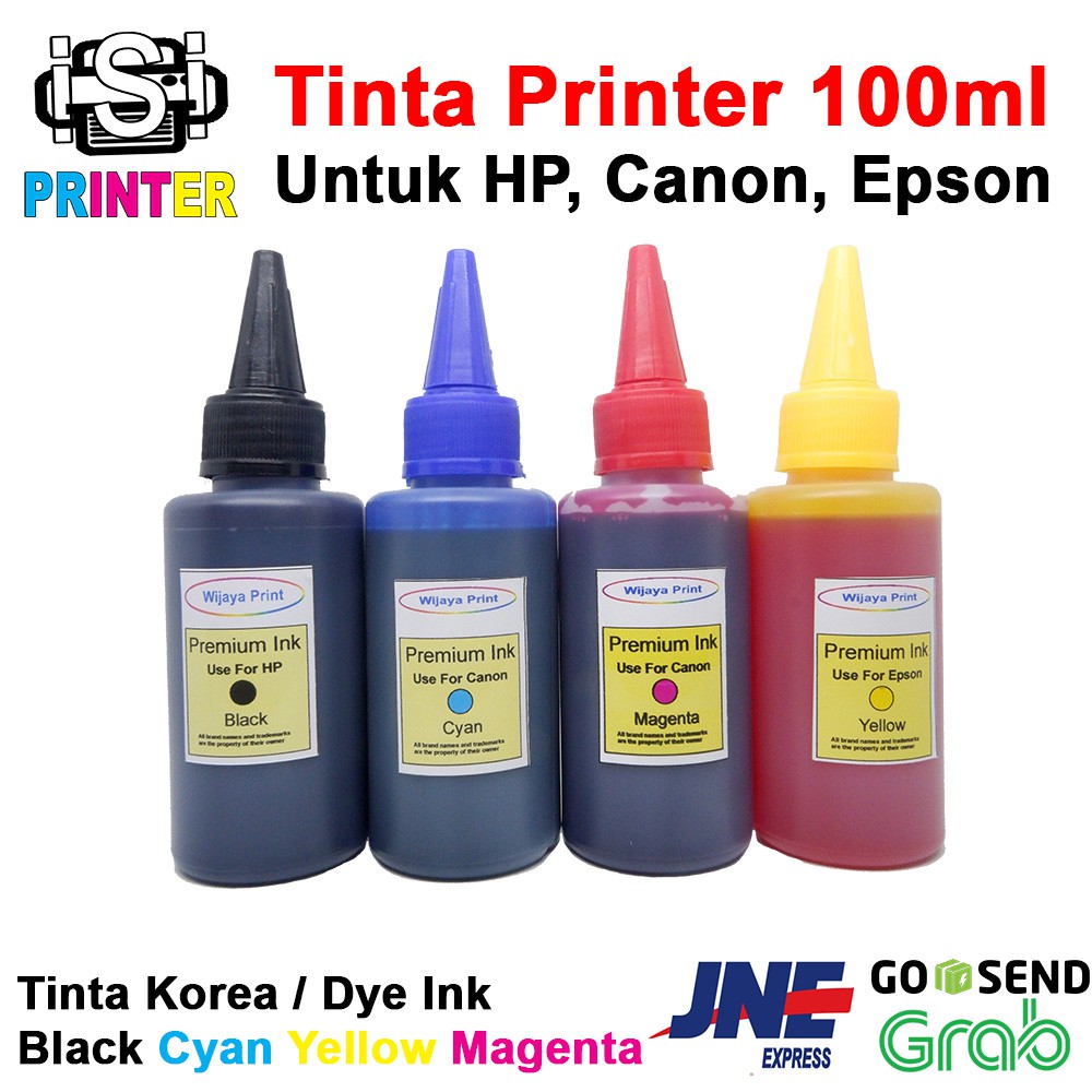 Jual Tinta Printer Botol 100ml HP, Canon dan Epson - Refill Infus ...