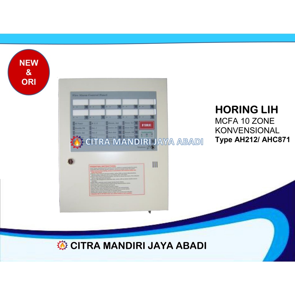 Jual MCFA 10 Zone Horinglih Panel Alarm merk Horinglih 10 Zone | Shopee ...