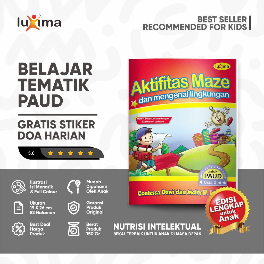 Jual Aktivitas Maze dan Mengenal Lingkungan - Buku Aktivitas dan ...