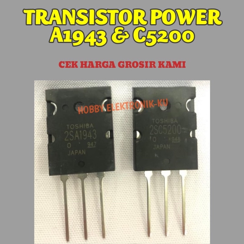 Jual TRANSISTOR POWER A1943 & C5200 KW1 | Shopee Indonesia