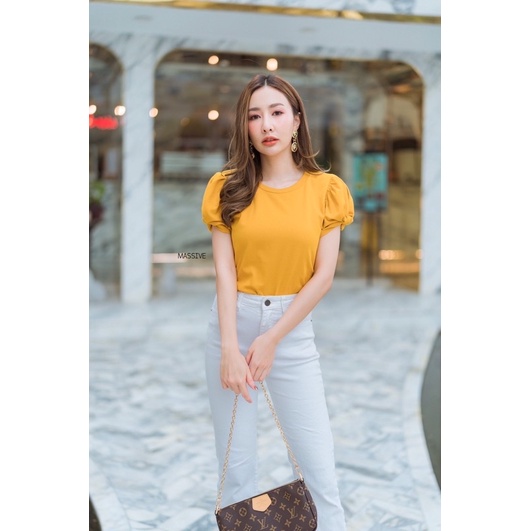 Jual ATASAN MASSIVE MODEL LENGAN PUFF BANGKOK (BJMSV145) | Shopee Indonesia