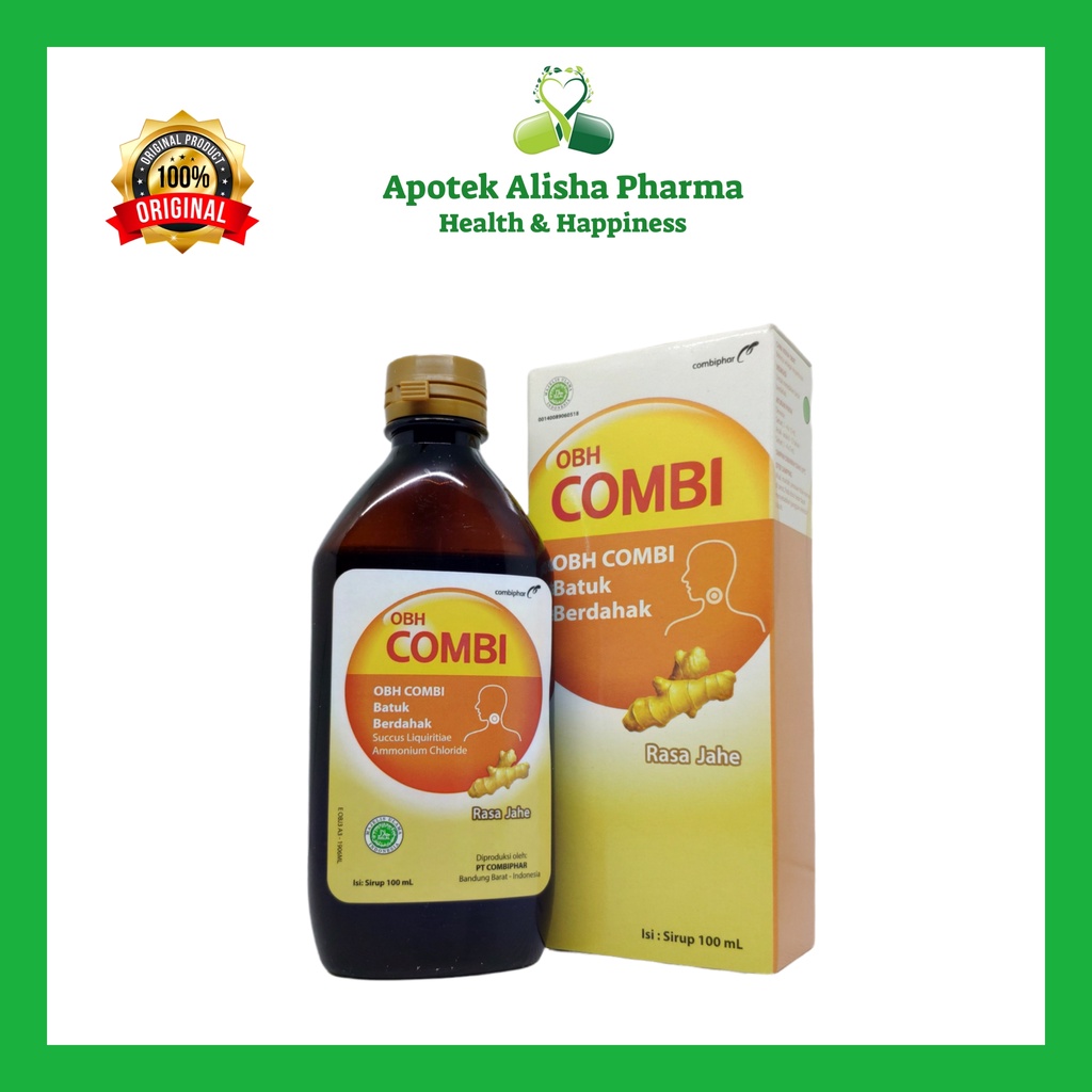 Jual OBH Combi Batuk Berdahak Sirup 100ml - OBH Combi Sirup Regular ...