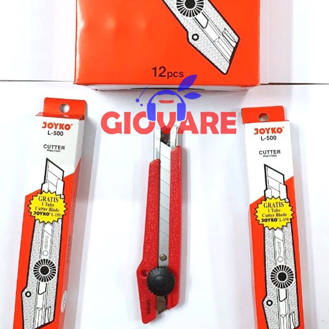 Jual Pisau Cuter Cutter Joyko L500 L-500 Besar free refill cuter 1 tube ...