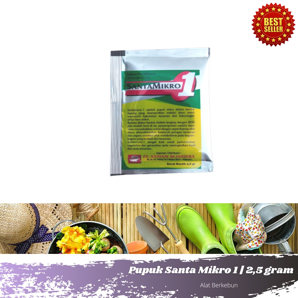 Jual Pupuk Santa Mikro 1 kemasan 2,5 gr | Shopee Indonesia