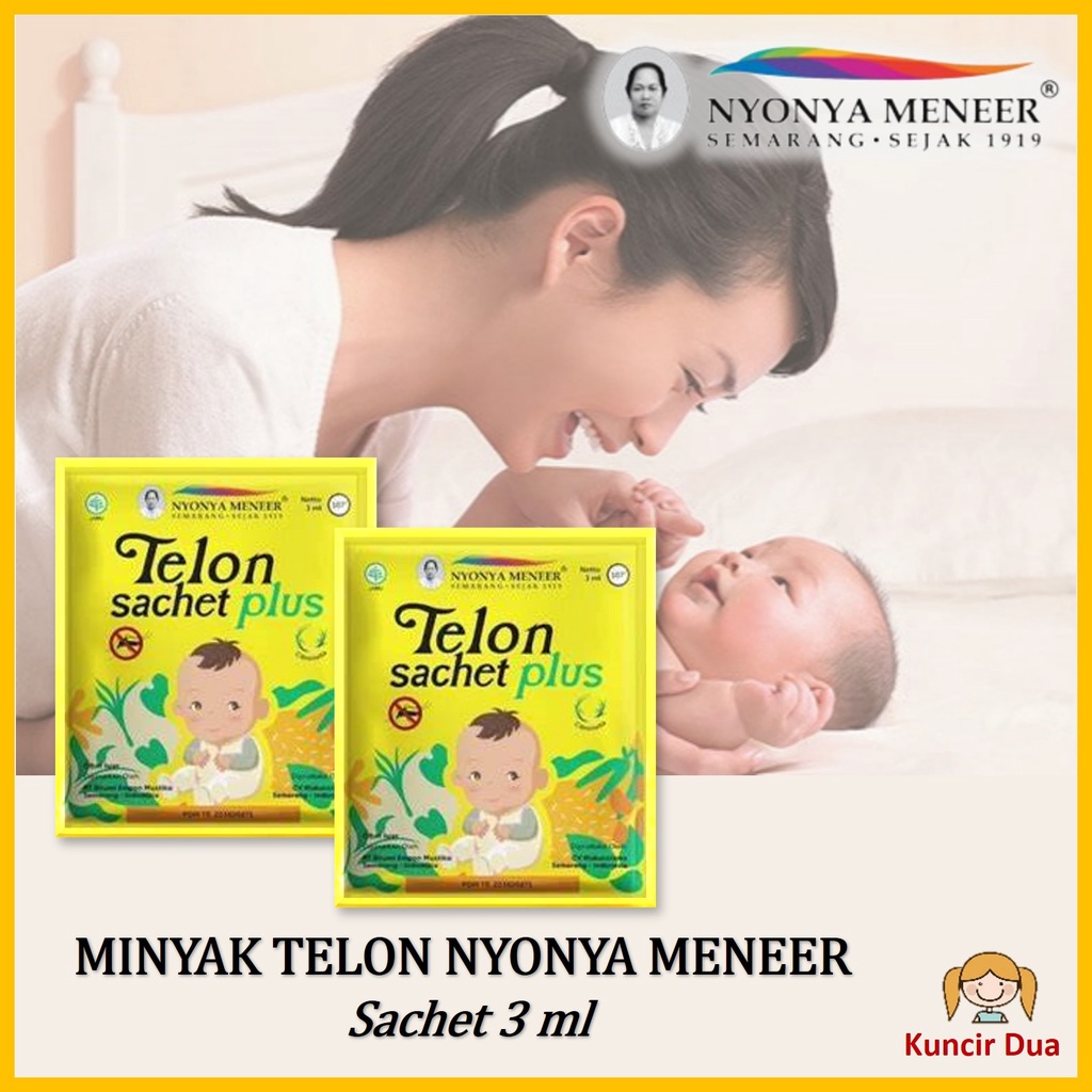 Jual Minyak Telon Bayi Sachet Nyonya Meneer Mener 3ml per pc BPOM Menir ...