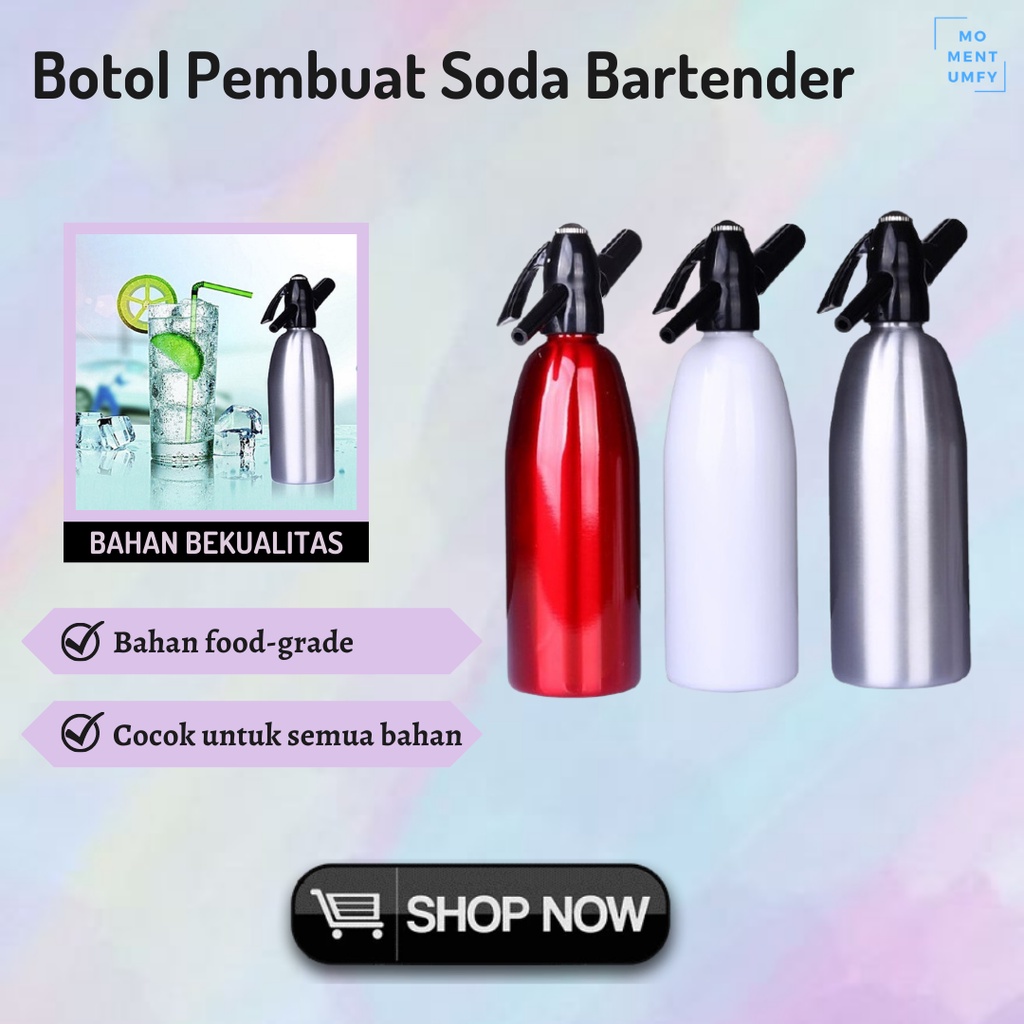 Jual AFFORANY Botol Pembuat Minuman Soda Soju Siphon Maker Bartender ...