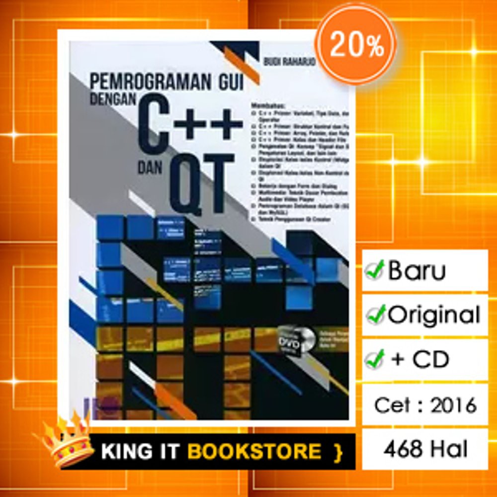 Jual Buku PEMROGRAMAN GUI DENGAN C DAN QT DVD Budi Raharjo Murah ...