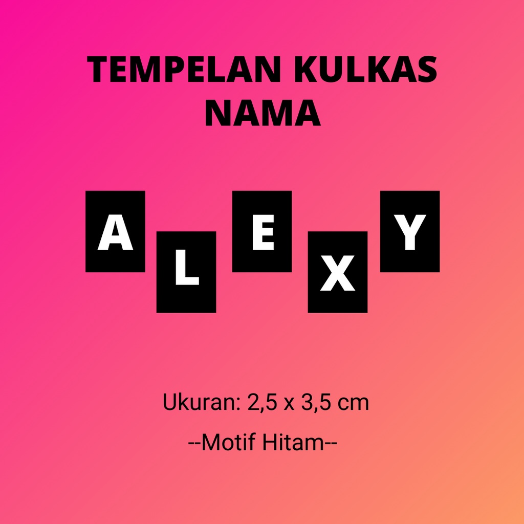 Jual TEMPELAN KULKAS MAGNET KULKAS CUSTOM NAMA PER HURUF | Shopee Indonesia