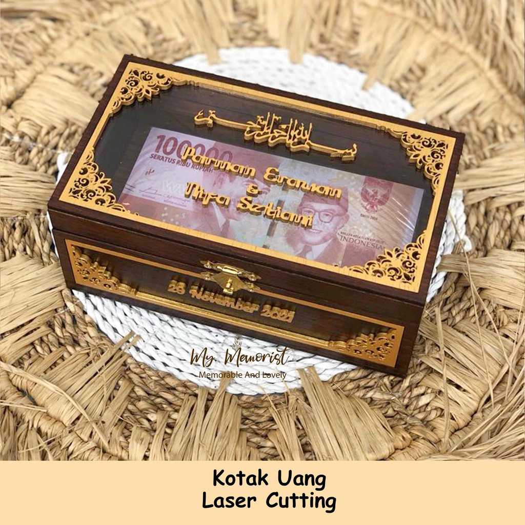 Jual Kotak Uang/ Money Box Laser Cutting Design A | Shopee Indonesia