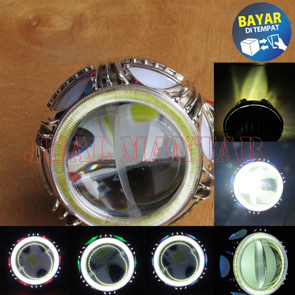 Jual Lampu led Variasi Aksesoris Lampu Projie Hilow M01A 3.5Inch Bulat ...