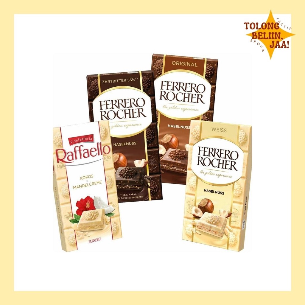 Jual [READY STOCK]Ferrero Rocher Chocolate Bar | Shopee Indonesia