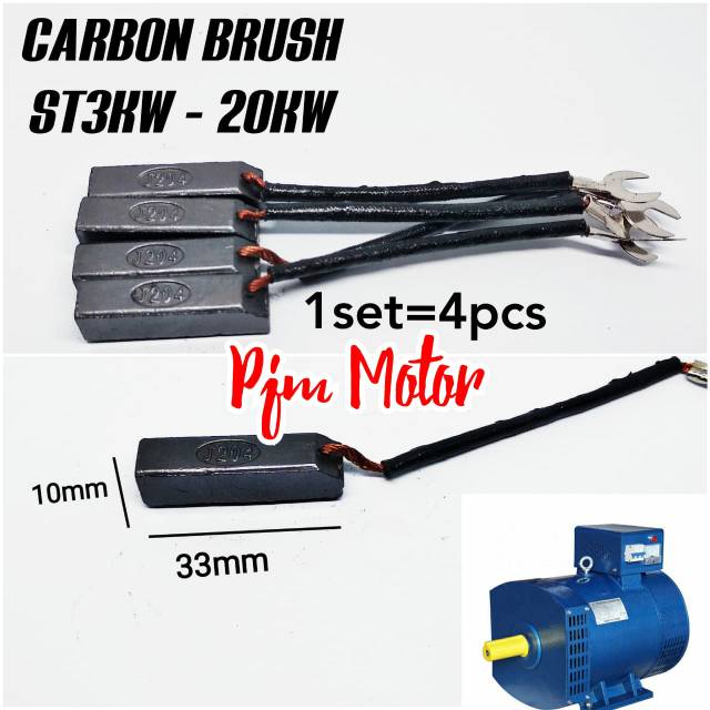 Jual Carbon Brush Coll Kol Arang Dinamo St3 St5 3kw 5kw 3000 watt 5000 watt | Shopee Indonesia