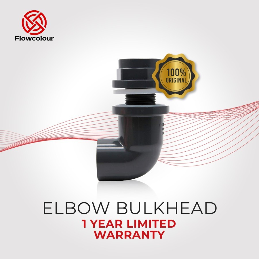 Jual San King Elbow Bulkhead 32mm (HITAM) | Shopee Indonesia