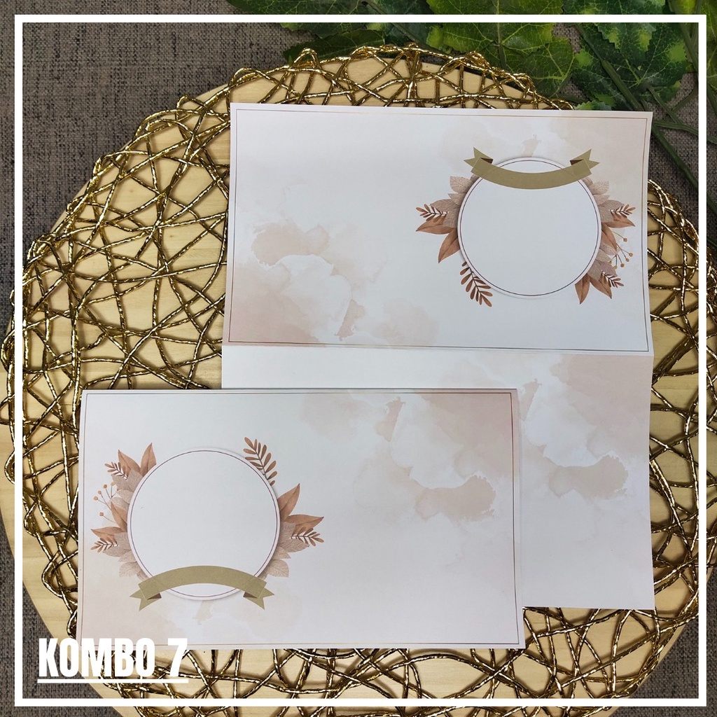 Jual Cetak Undangan Pernikahan Seri Kombo 7 / Undangan Rustik ...