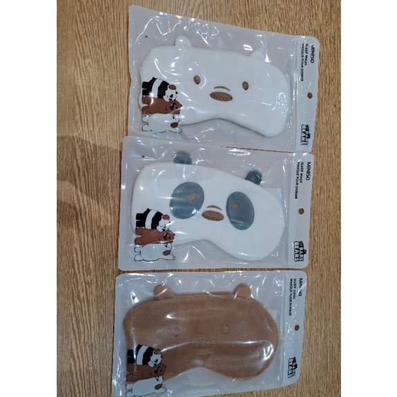 Jual Miniso eye mask we bare bears | Shopee Indonesia