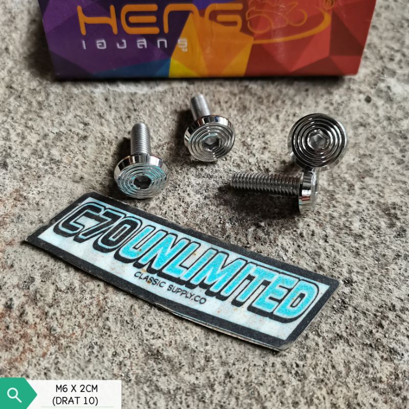 Jual baut probolt spiral baut payung slash m6x20 drat 10 panjang 2cm stainless | Shopee Indonesia