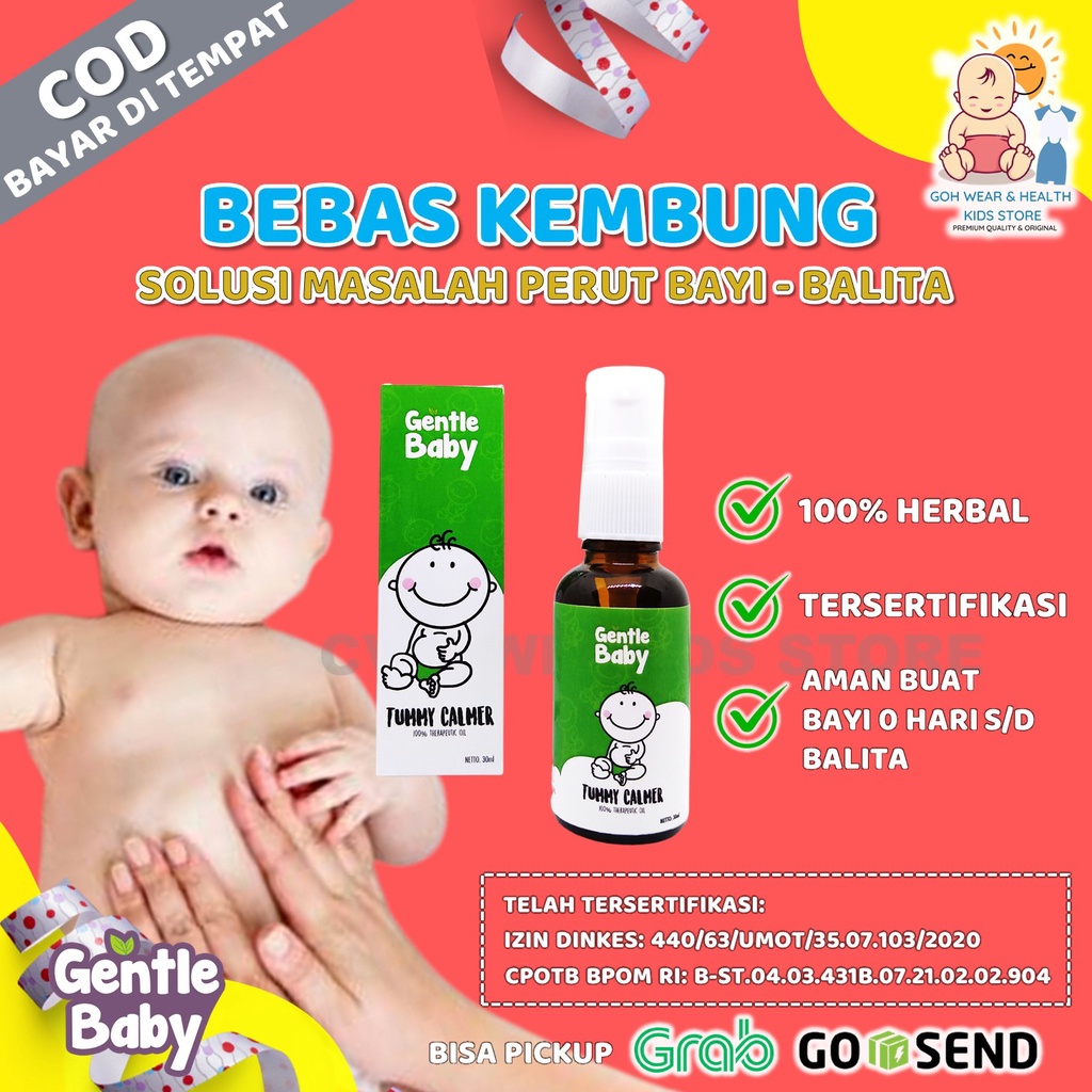 Jual Perawatan Kesehatan Minyak Oles Gentle Baby Tummy Calmer Solusi ...