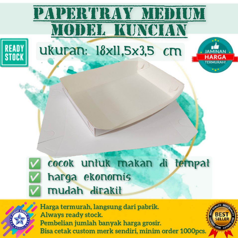 Jual Paper Tray KFC/ Piring Kertas/Papertray Medium | Shopee Indonesia
