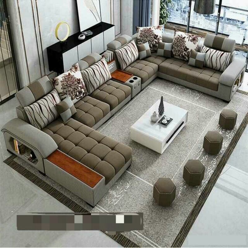 Jual Sofa Jumbo Modern Ruang Keluarga Sofa U Kualitas Terjamin | Shopee ...