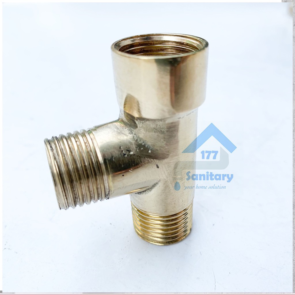 Jual Nepel T KUNINGAN 1/2 TLLD-naplel tee kran air T fitting pipa ...