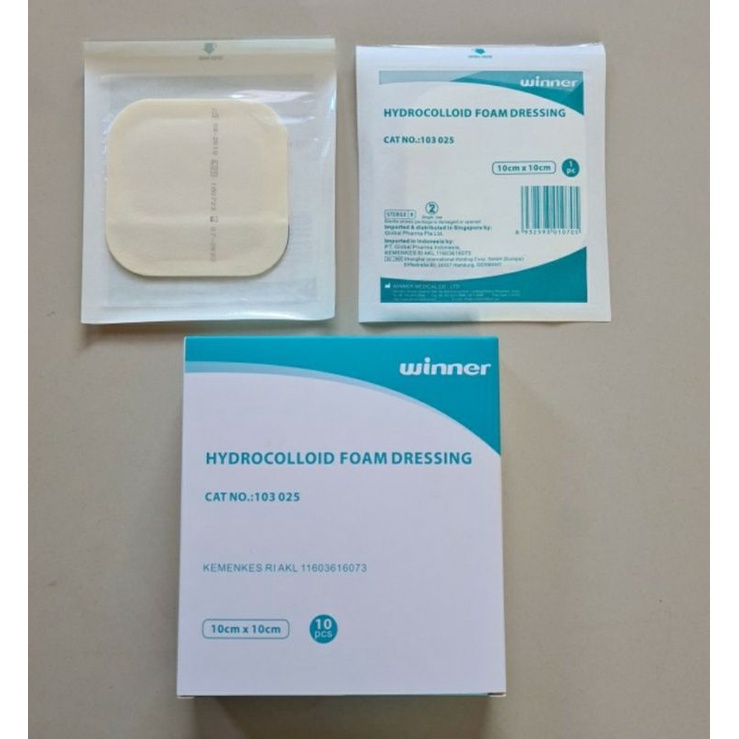 Jual hydrocolloid form dressing 10x10 cm non adhesive(penyerap luka ...