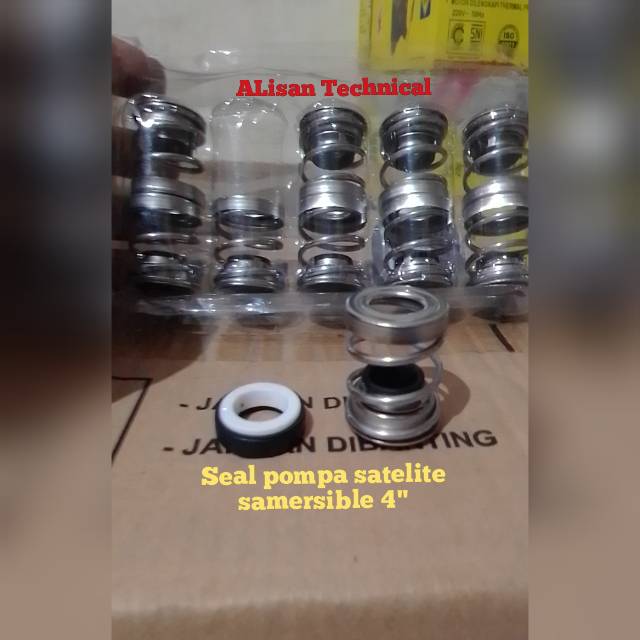 Jual Sil mechanical seal pompa air satelite 4" untuk 1/4hp 1/2hp 3/4hp 1hp shimizu York sanei ...