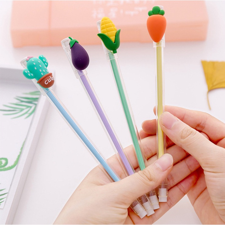 Jual Pulpen Karakter Lucu / Pulpen Gel Premium Sayuran | Shopee Indonesia
