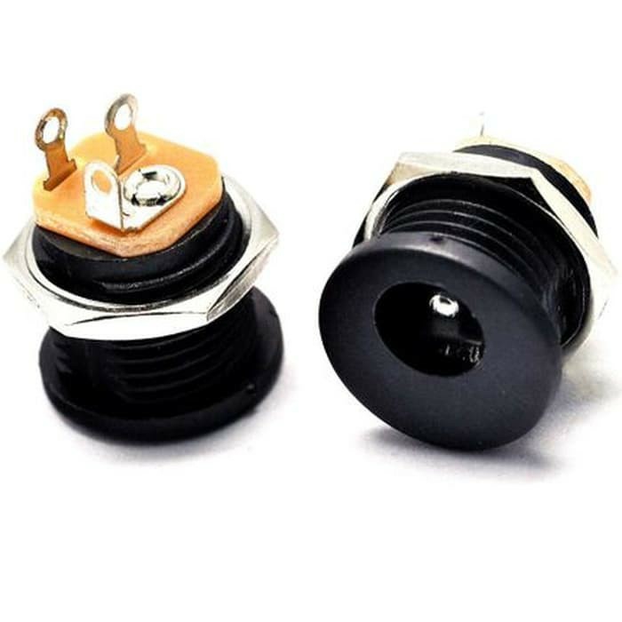 Jual Socket DC Power Jack DC 5.5x2.1mm Female Socket Panel Box Mount ...
