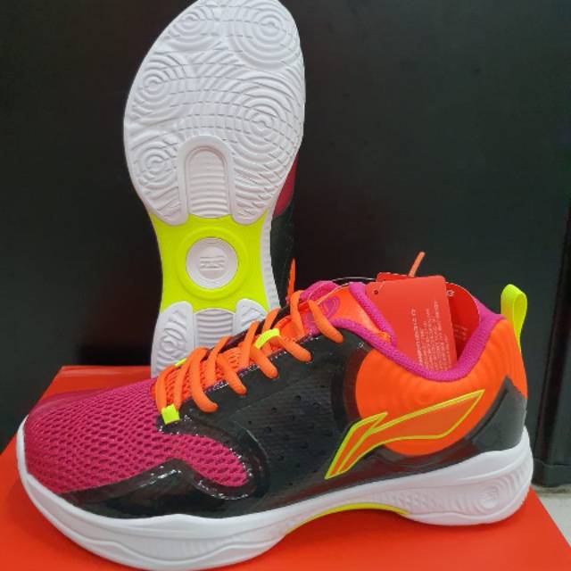 Jual [Orange Pink] Sepatu Li-Ning AYTQ049 Halberd TD Original | Shopee ...