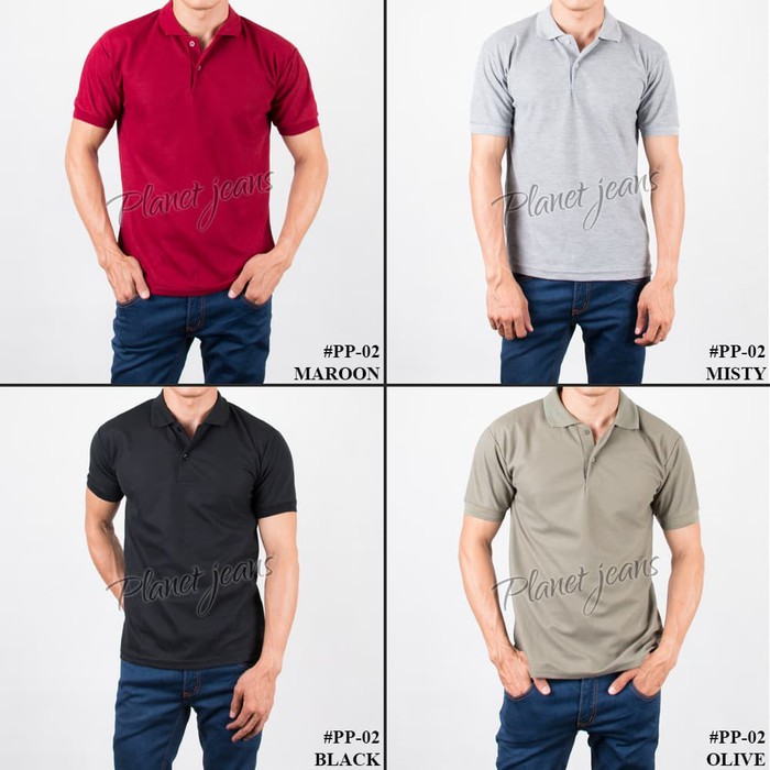 Jual Promo Baju kerah polo shirt pria polos / lacoste polosan berkerah ...