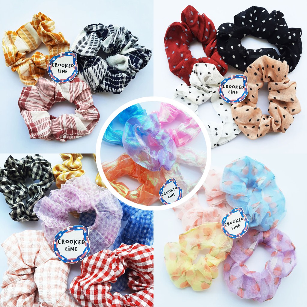 Jual PART 1 KOREAN SCRUNCHIES SCRUNCHY LEOPARD SCRUNCHIE TALI RAMBUT ...