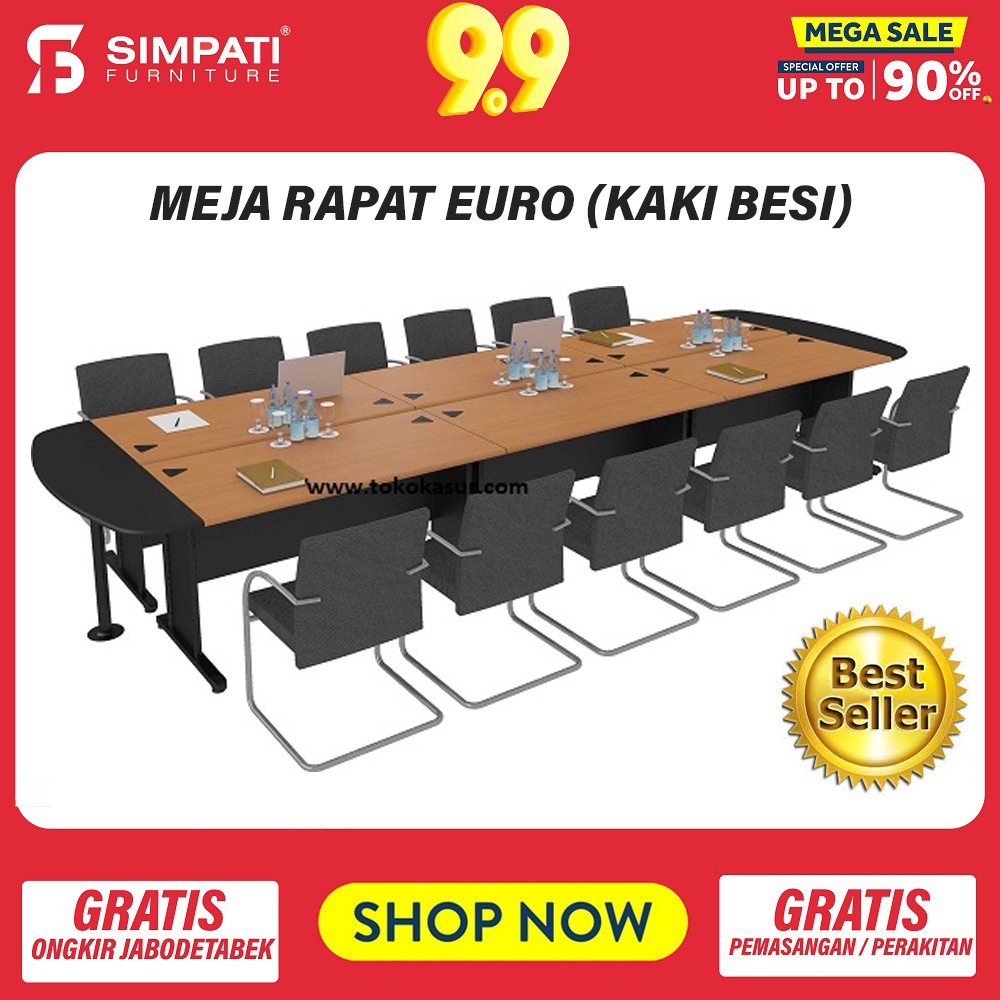 Jual Paket Meja Rapat Euro Kaki Besi - Panjang 496 cm | Shopee Indonesia