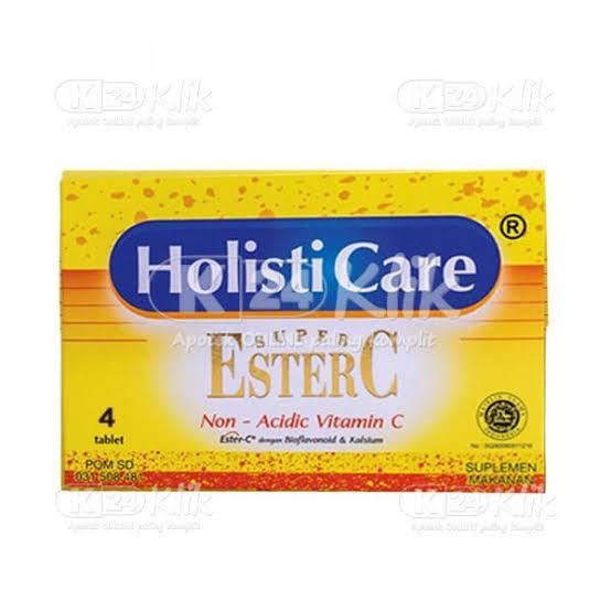 Jual Ester C strip isi 4 tablet Holisticare | Shopee Indonesia