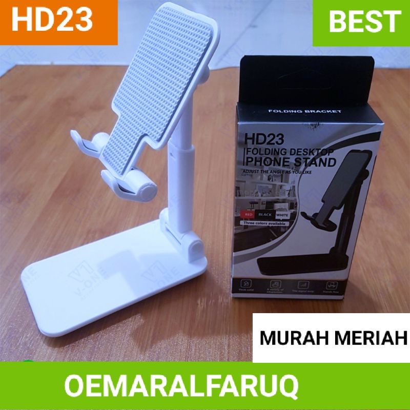 Jual HOLDER HD23 PHONE STAND HOLDER HP TATAKAN DI MEJA MURAH Terlaris | Shopee Indonesia
